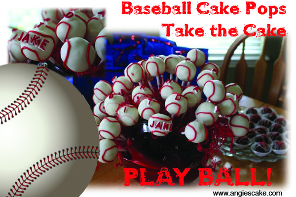 baseball theme party | Cake Balls